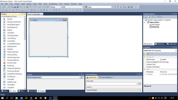 VISUAL BASIC NET PART 3 – TUTORIAL MEMBUAT TOMBOL HAPUS DAN KELUAR ...