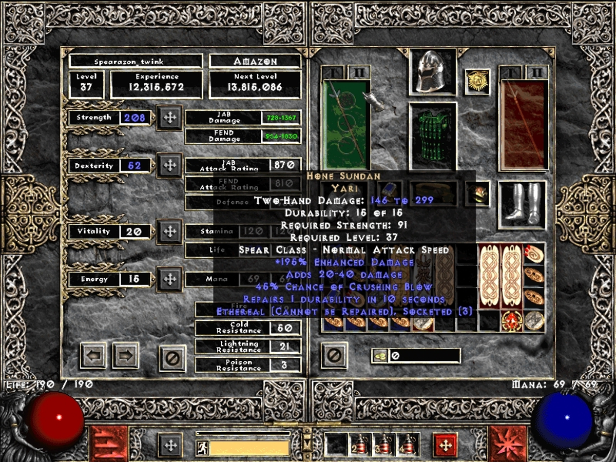 Best cRPGs: FENDAZON Build, Diablo 2 Resurrected, Spearazon - Part I ...