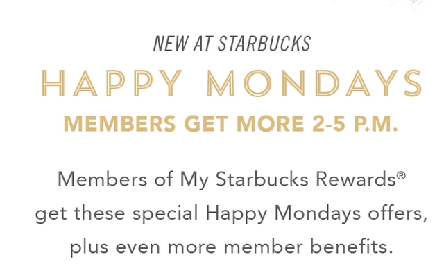 Starbucks Debuts Monday Deals for Loyalty Card Members | Brand Eating