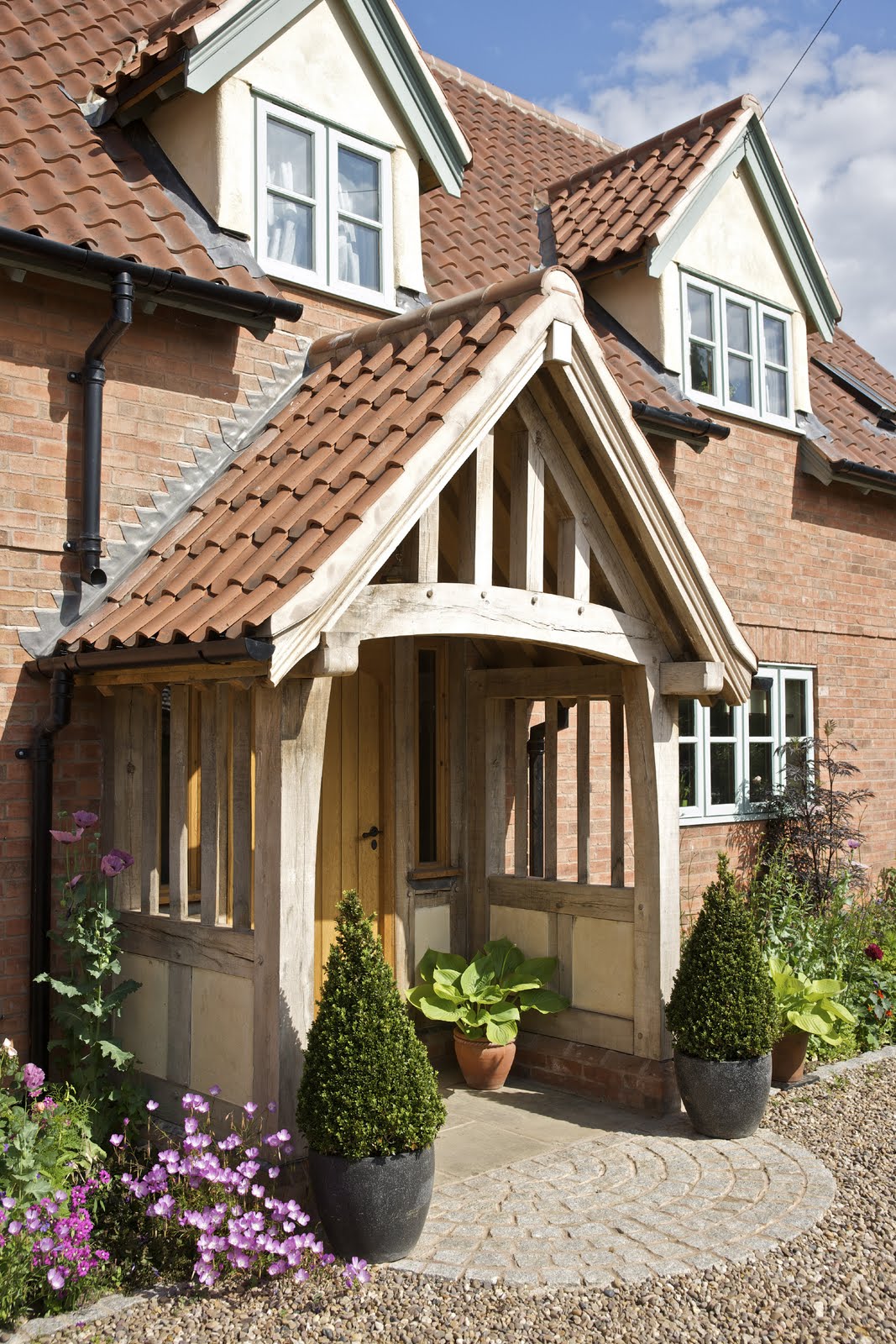 from little acorns.........: The Border Oak porch