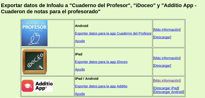 Infoalu: Additio App e Infoalu