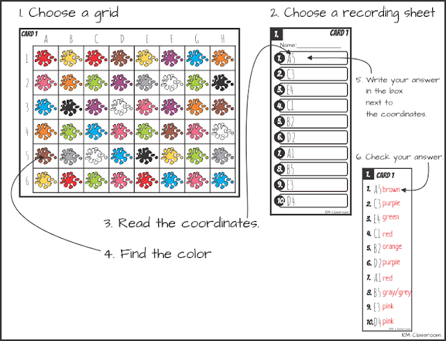 KM Classroom: Color Grid Reference Game + A Freebie