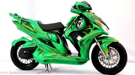 Modifikasi Motor Mio Soul Airbrush Paling Keren Hijau Garang ...