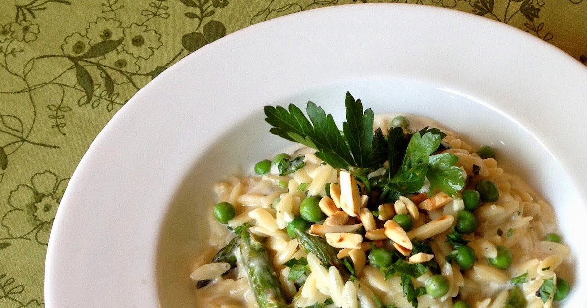 Creamy Spring Orzo Pasta | Leafy Greens and Me