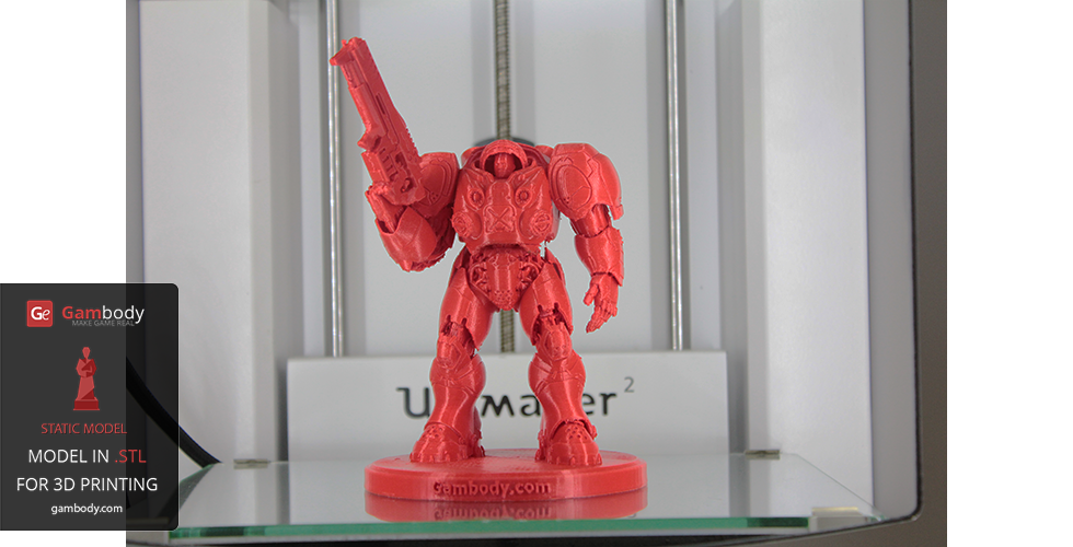 3D Terran Marine Model: Awesome Detailing | 3D Models by Lambert Designer