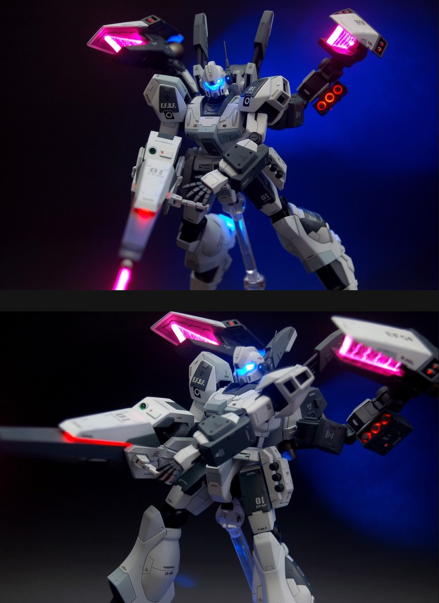 GUNDAM GUY: 1/144 Super Jegan Lancer - Custom Build w/ LEDs