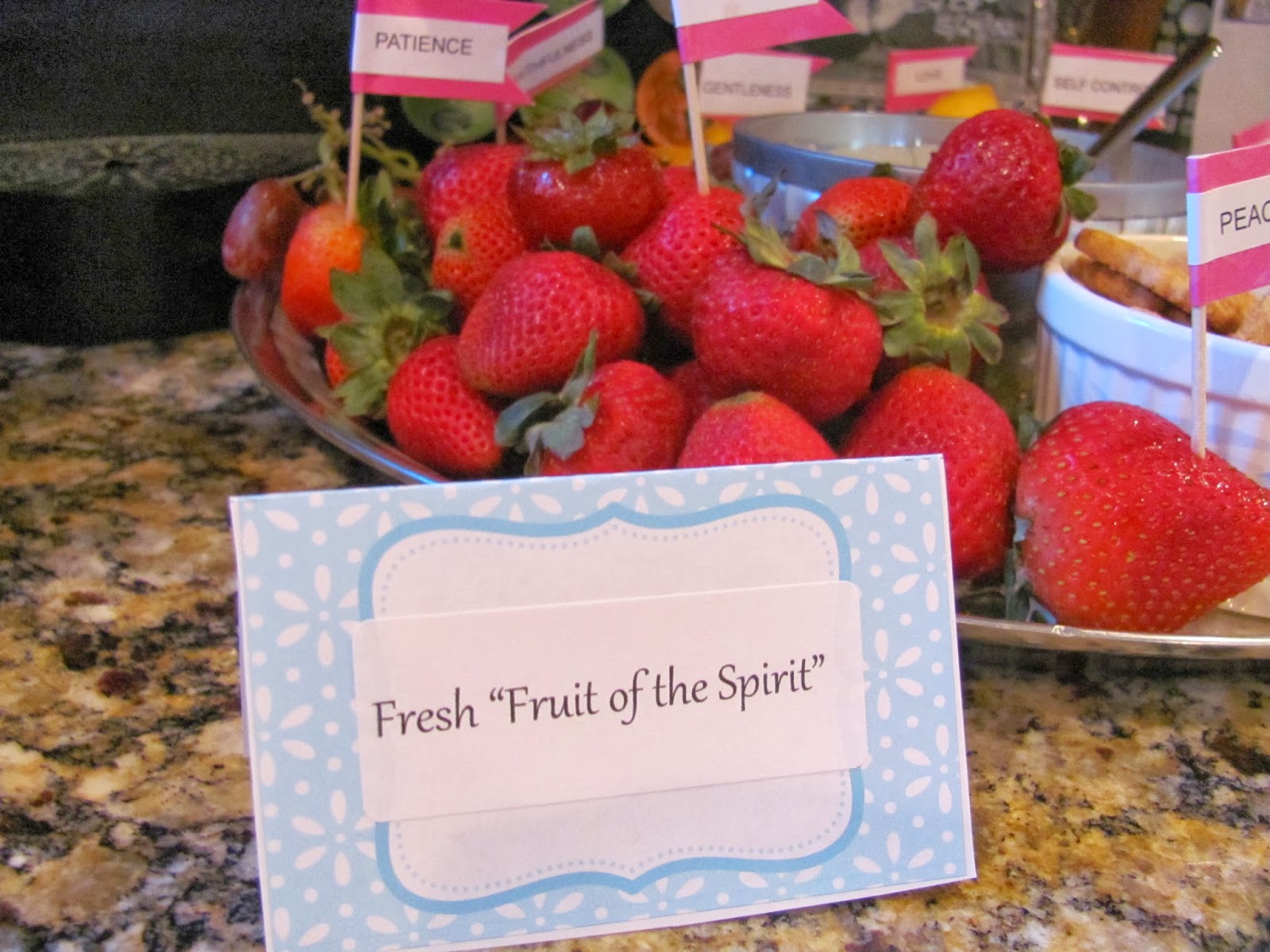 With Blonde Ambition: Biblically Themed Party Food - Baptism Party