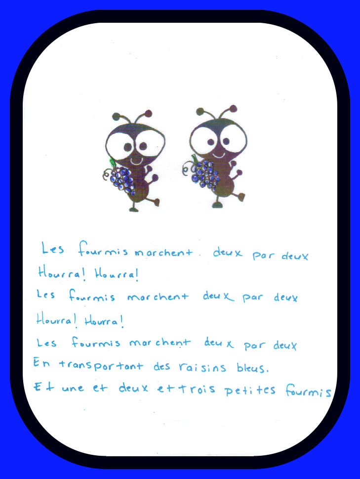 info-garderie: 🐜Les fourmis marchent une par une 🐜🐜 La comptine illustrée🐜