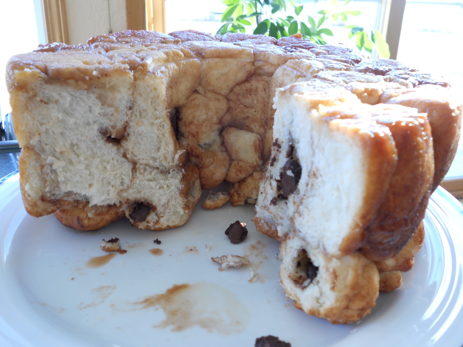 The Audacious Cook: Chocolate Quicky Sticky Bread