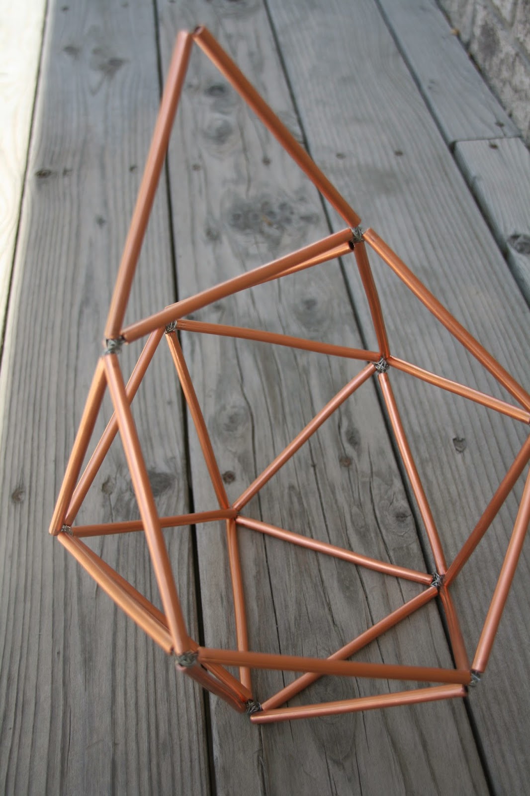 retropolitan: Geometric Copper Pendant- Tutorial