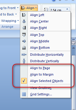 Cara Menata Align Shape di Microsoft Word | SEKARRINGIDEP