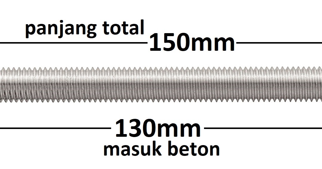 Chemical Angkur Hilti HIT-C M10x130 - Chemical Angkur