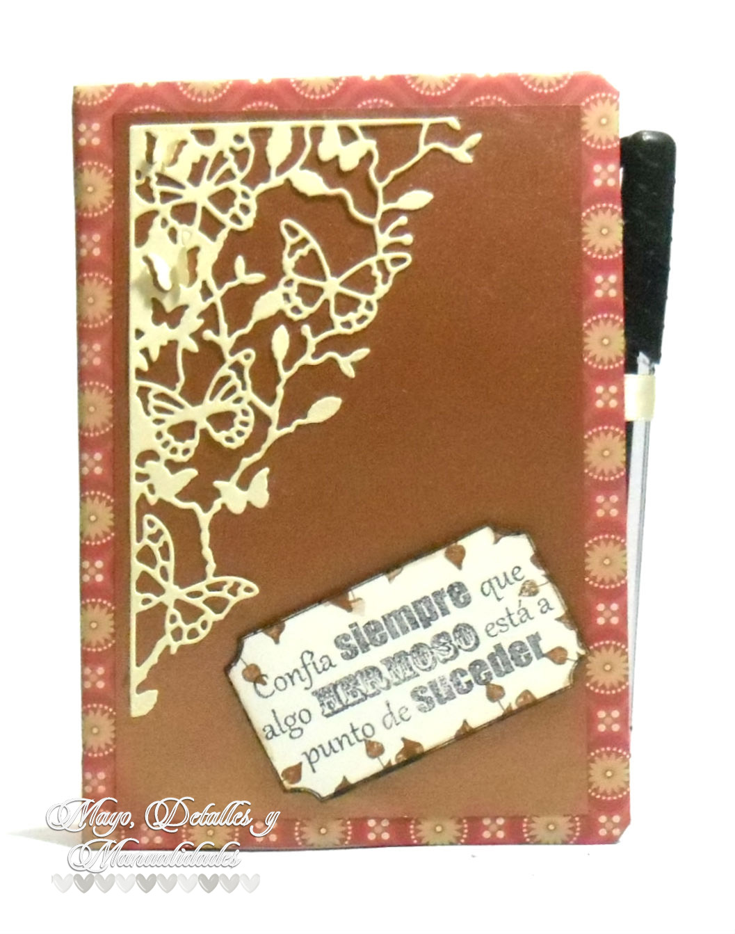 MAYO DETALLES Y MANUALIDADES: Tutorial #65:Porta libreta con Rocio