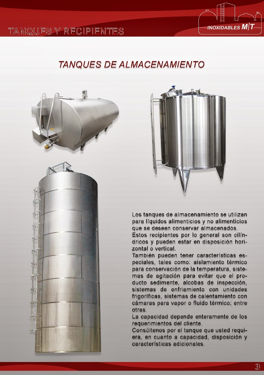 Inoxidables MT: Tanques y Tanqueros en Inoxidables MT.