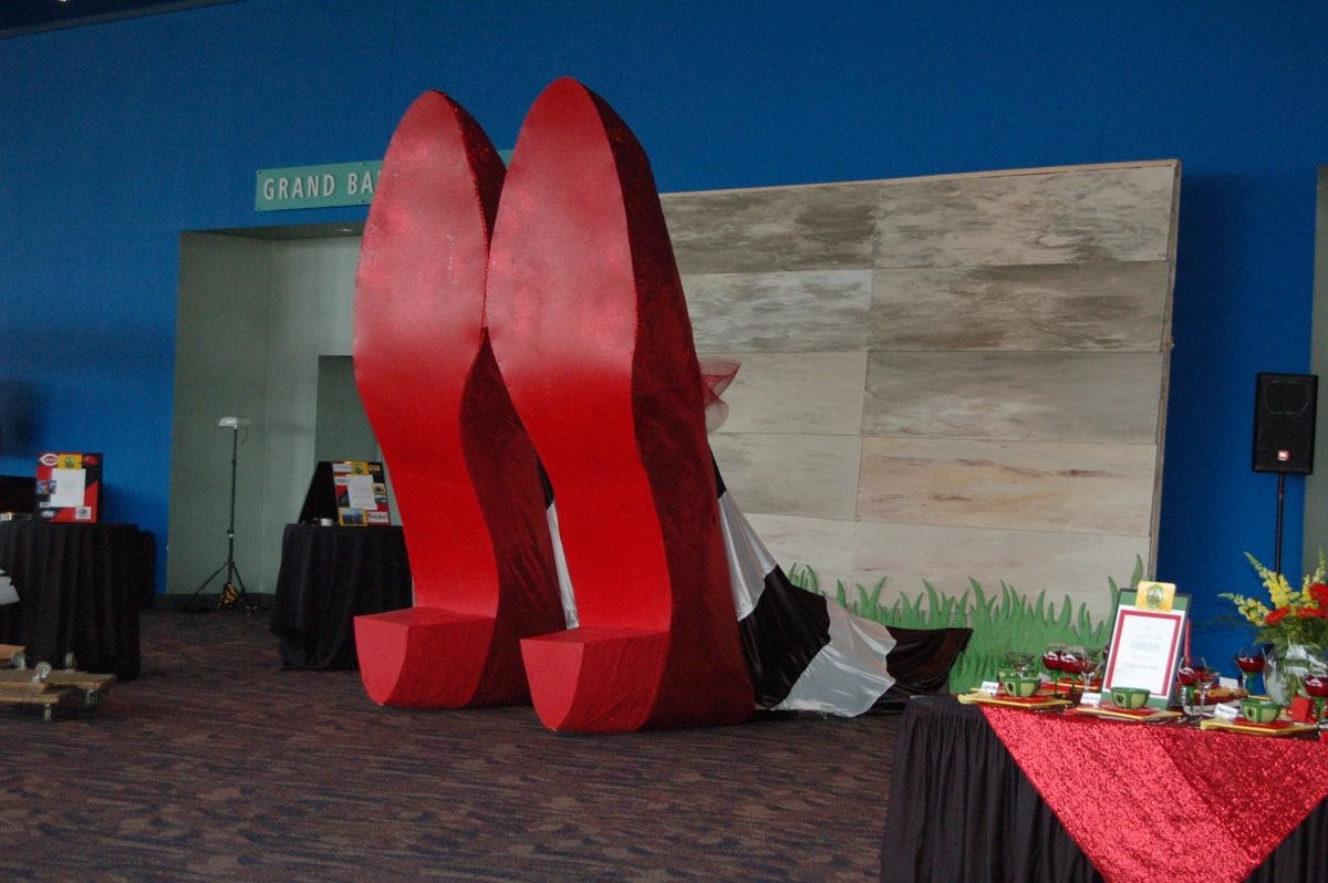 Princeton High School Art Department: The GIANT Ruby Slippers were a ...