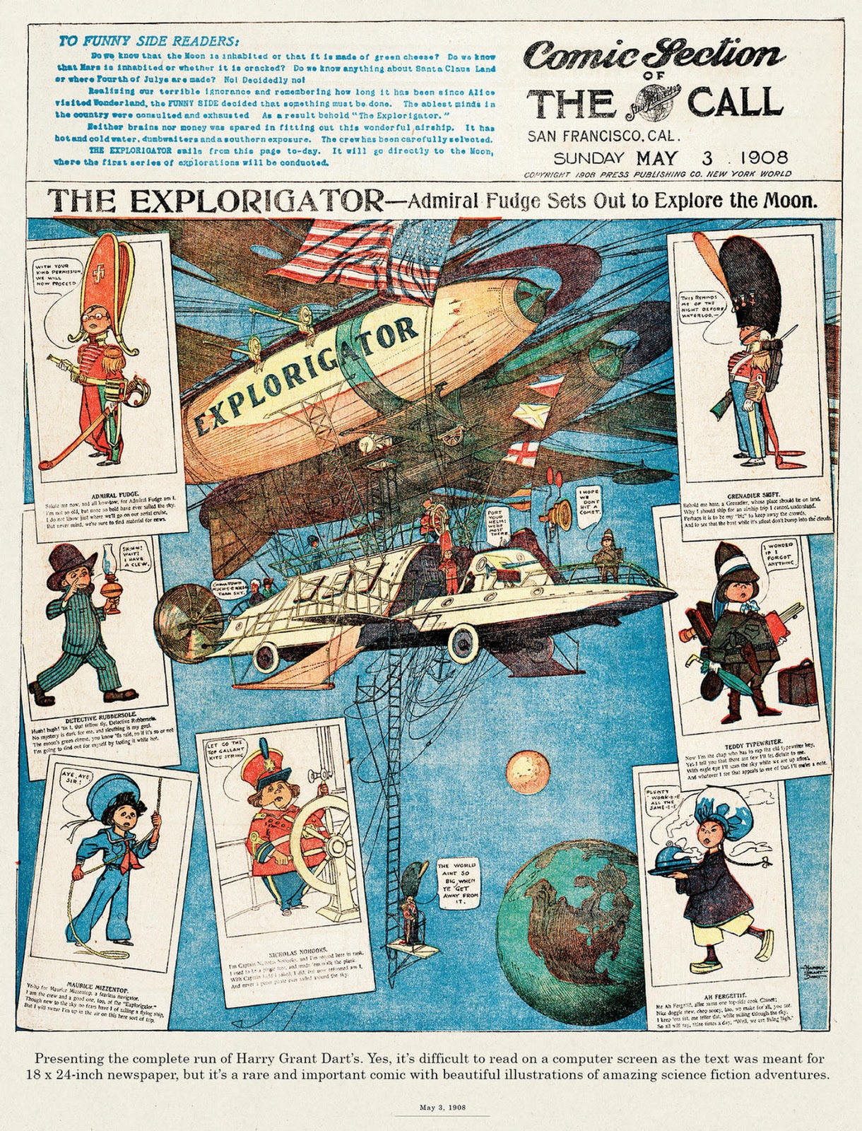 Hairy Green Eyeball 3: Early comic art — THE EXPLORIGATOR — 1908 ...