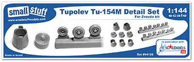 Small Stuff Models: 44106 1/144 Tu-154M Detail Set