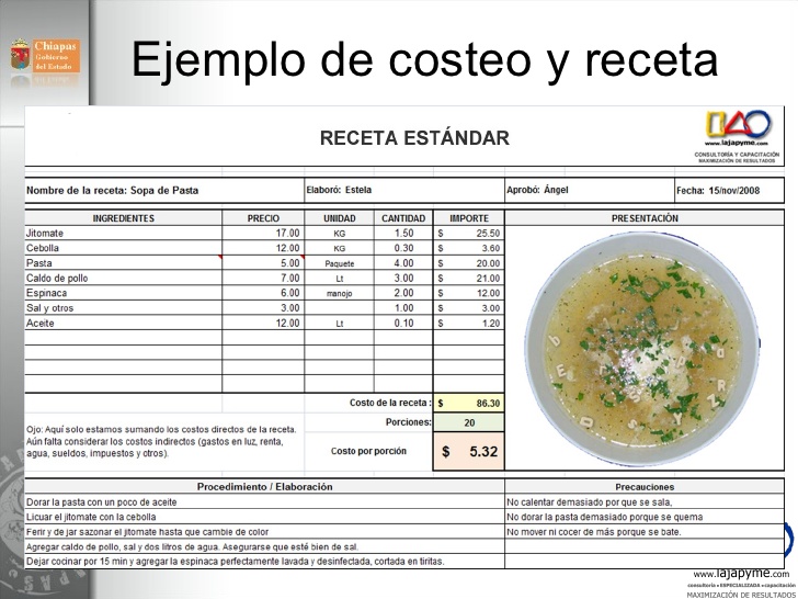 Costos y Presupuestos: junio 2016