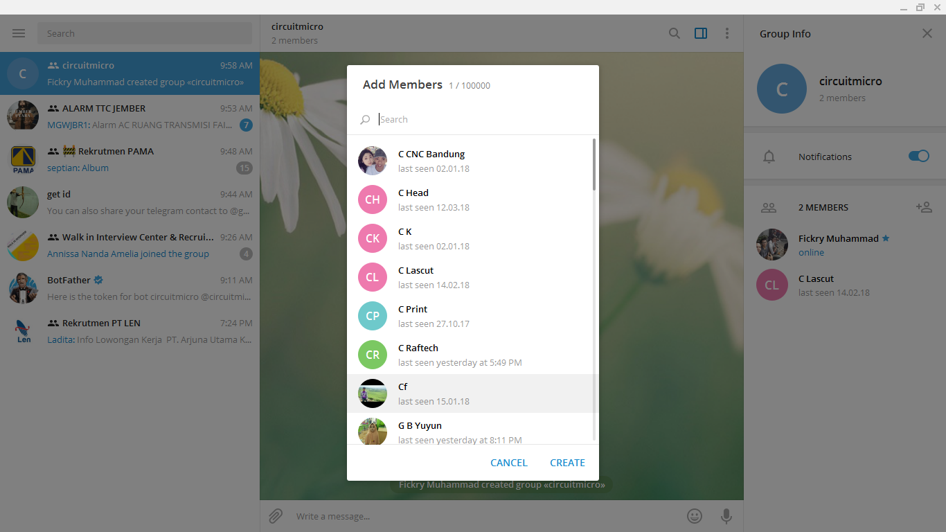 Cara Membuat & Setting & Chat ID Group ID Telegram / Bot Father ~ FILAB