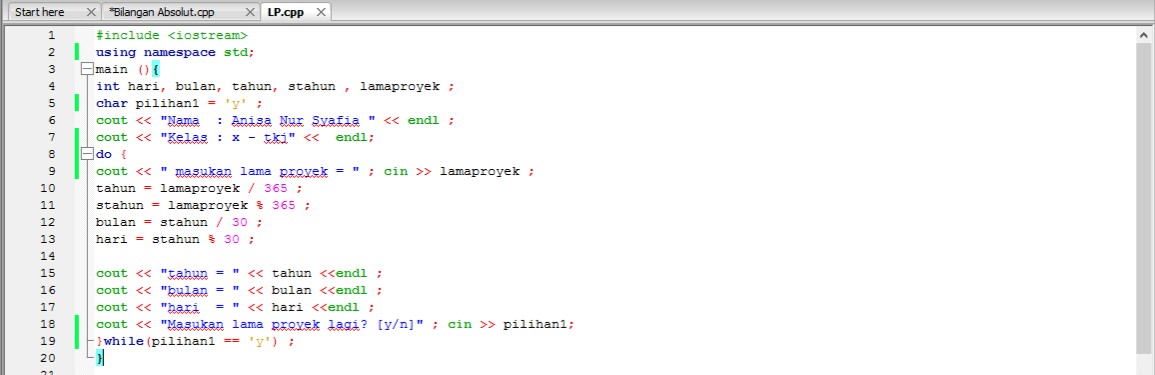 Cara Coding Gaji, Absolut, Diskon, dan Lama Proyek ~ Information Technology