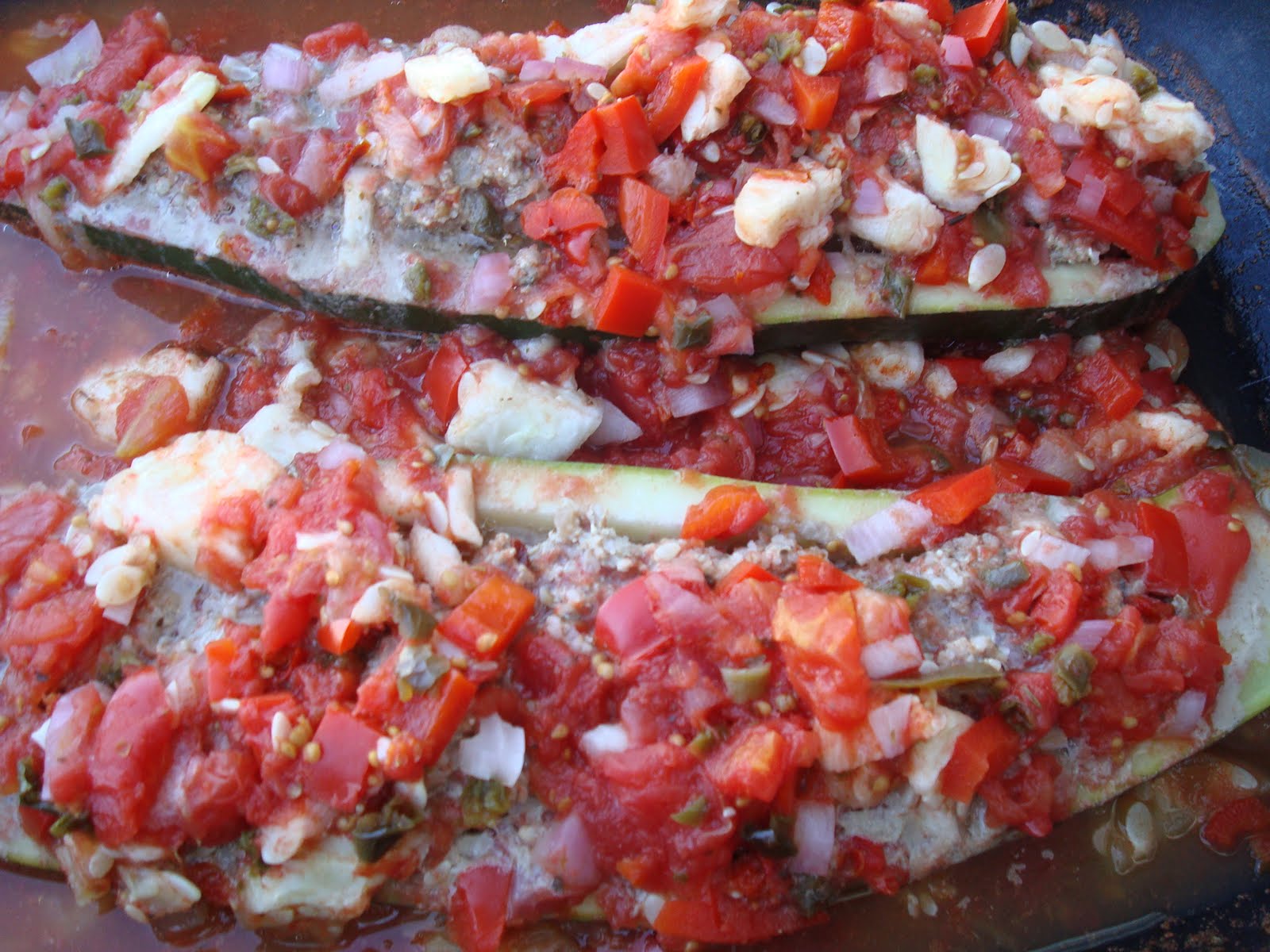menu managed: Stuffed Zucchini