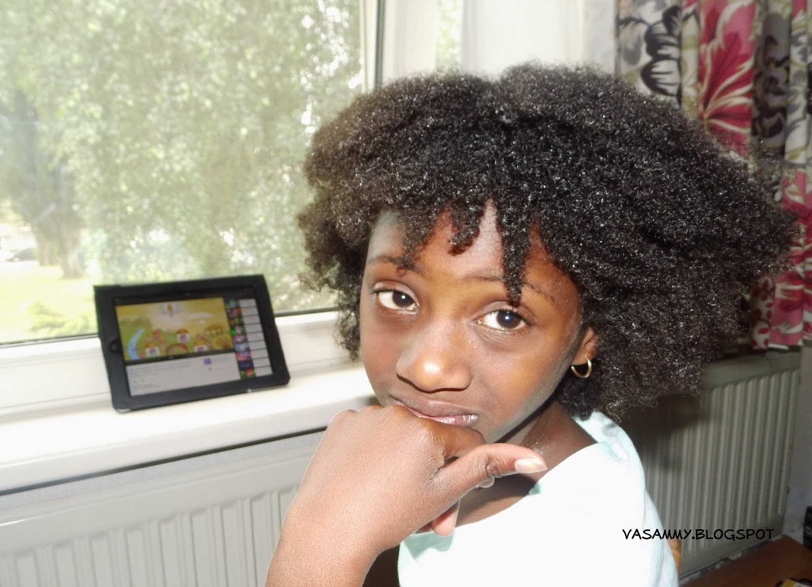 Vasammy: Kind kroeshaar stijl: Savannah back to school look