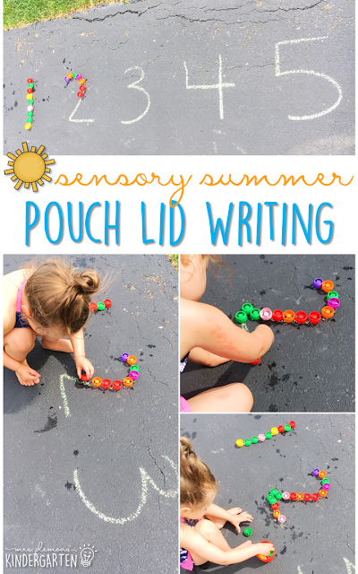 10 Ways to Play with Pouch Lids {Sensory Summer} - Mrs. Plemons ...
