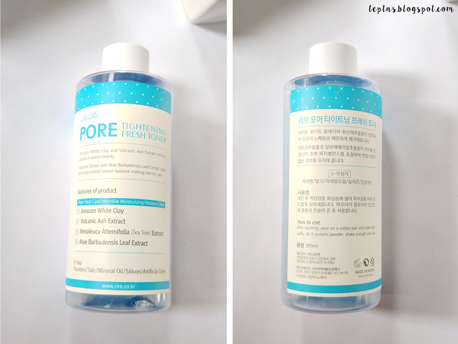 Rire Pore Tightening Fresh Toner Review - Tep Tries New Stuff