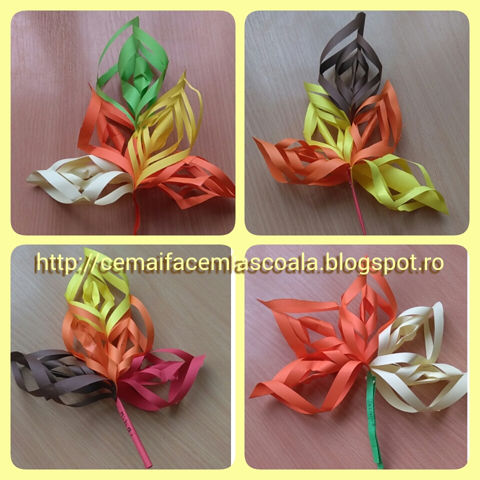 FRUNZE DE TOAMNĂ DIN HÂRTIE