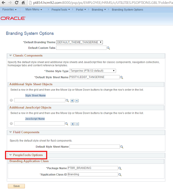 Sasank's PeopleSoft Log: PeopleTools 8.54 - Branding - Part 1