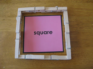 Clothespin Shapes ~ How fun! ~ Anne Gardner's Educational Resources