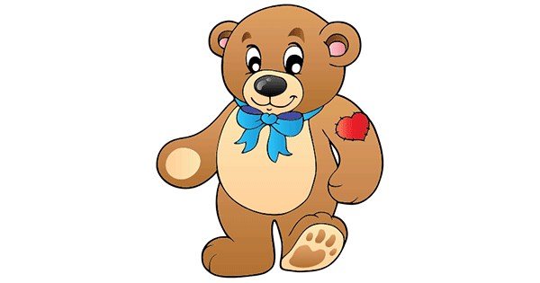 Teddy with Tattooed Heart | Symbols & Emoticons