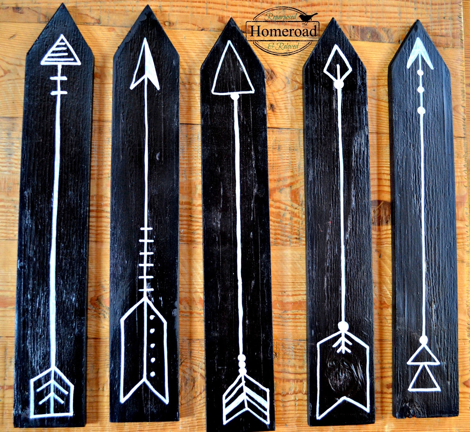 Distressed Set of Arrow Signs