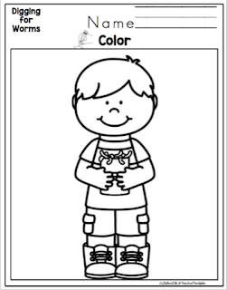 Digging for Worms (Life Cycle of a Worm) ~ Preschool Printables