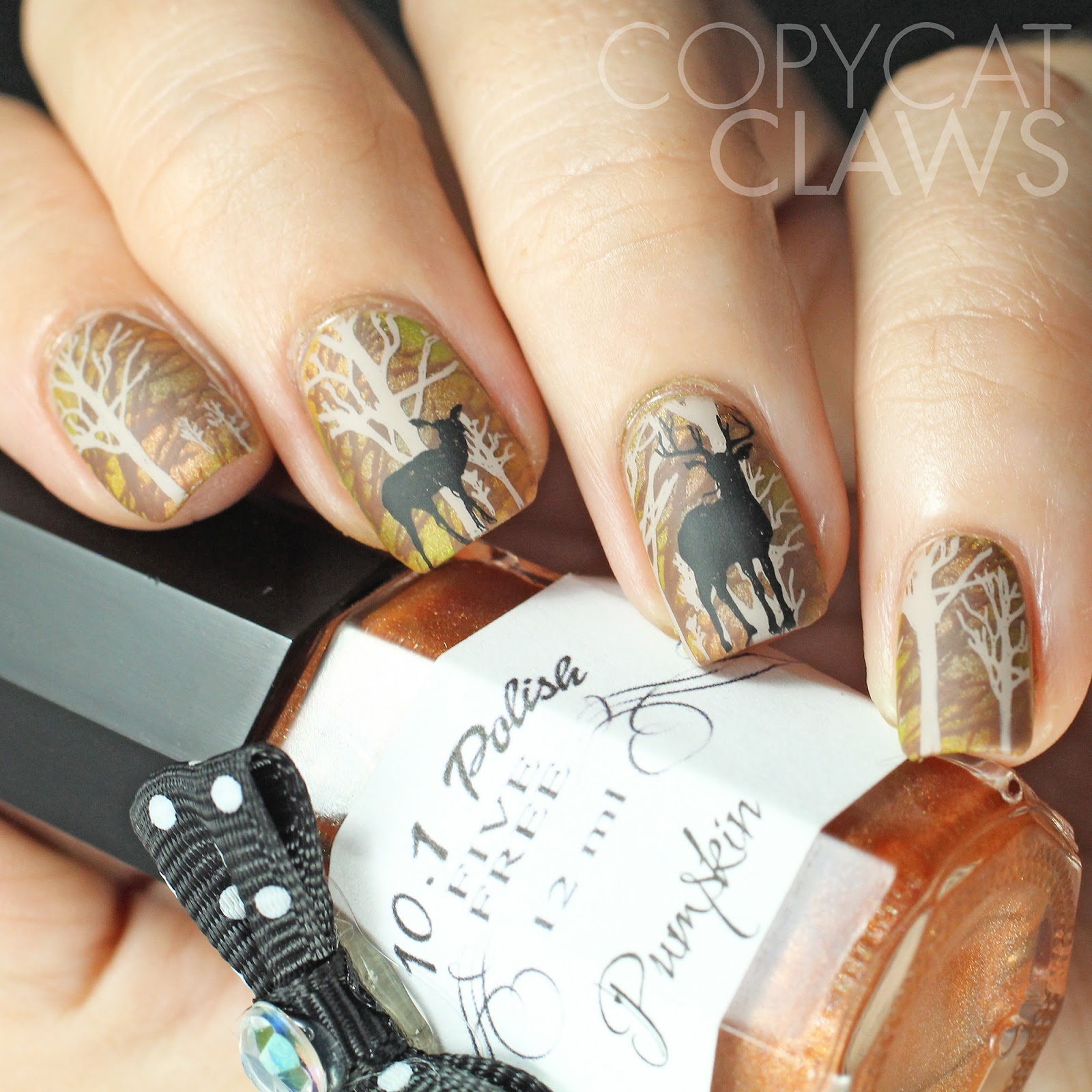 Copycat Claws: The Digit-al Dozen does Autumn – Day 2 Deer In The Woods