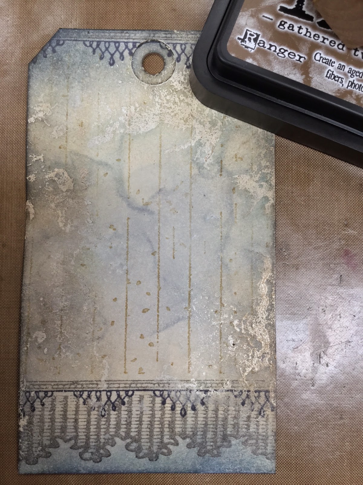 Studio 490: splattered plaster technique...