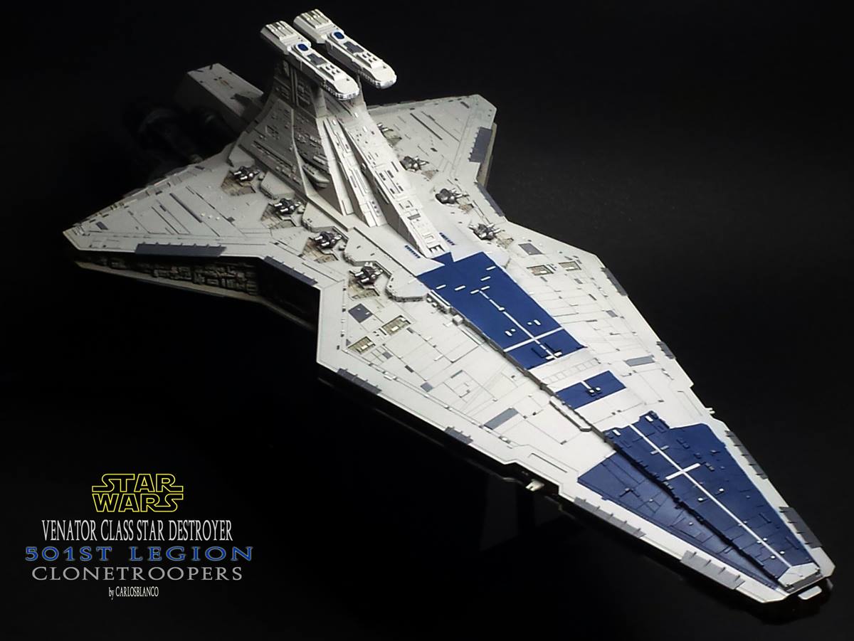 The Rebel Factory: IMPERIAL STAR DESTROYER VENATOR CLASS 501ST LEGION