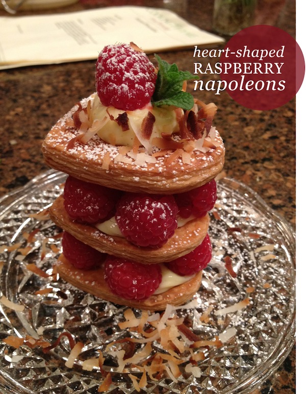 CookingThyme: Heart-shaped Raspberry Napoleons