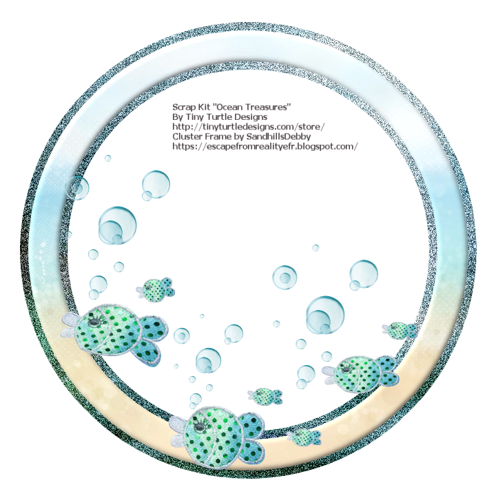 Escape From Reality Blog: FTU Summer Cluster Frames "Ocean Treasures"