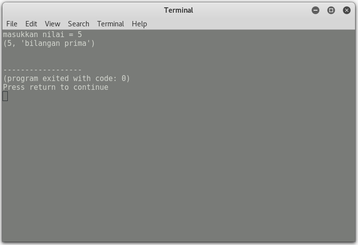 Progam Input Bilangan Prima Di Python