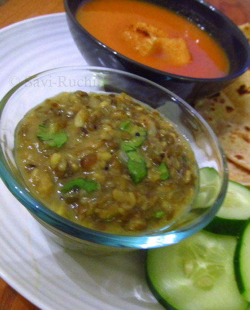 Savi-Ruchi: Hara Moong dal | Indian style spicy mung beans | Hesaru ...