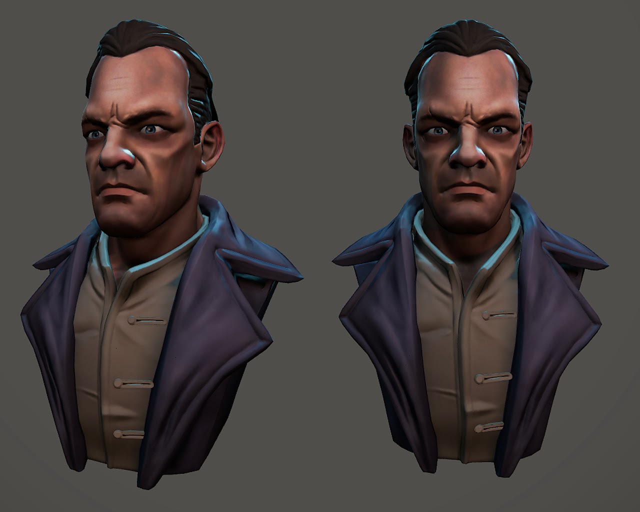 Game Art: Dishonored Character Bust Likeness