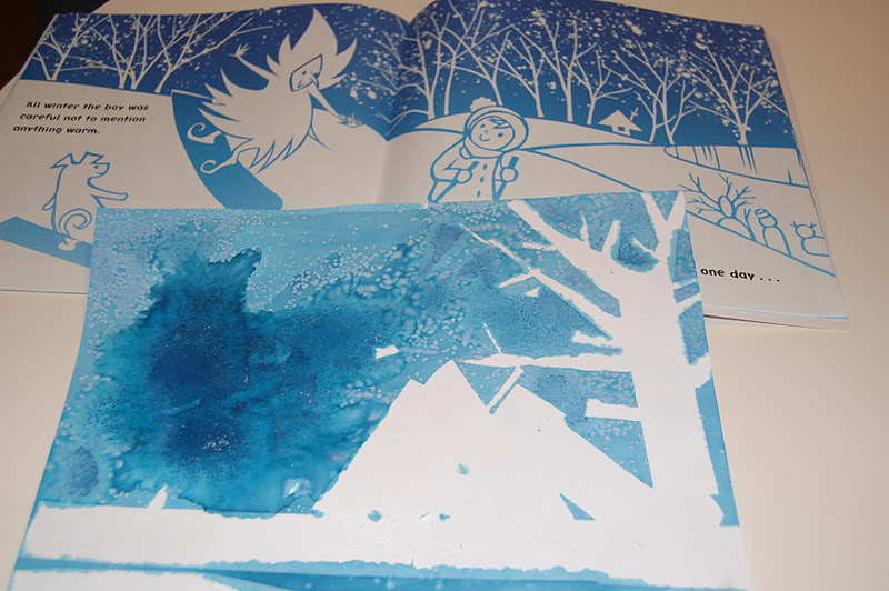 Our Creative Day: Salt Art - Here Comes Jack Frost