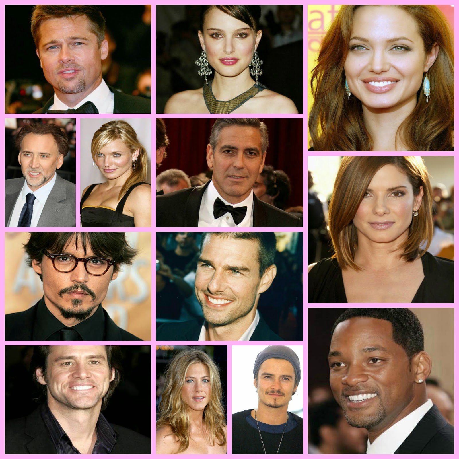 LAURA MUÑOZ: COLLAGE DELS ACTORS I ACTRIUS MÉS FAMOSOS