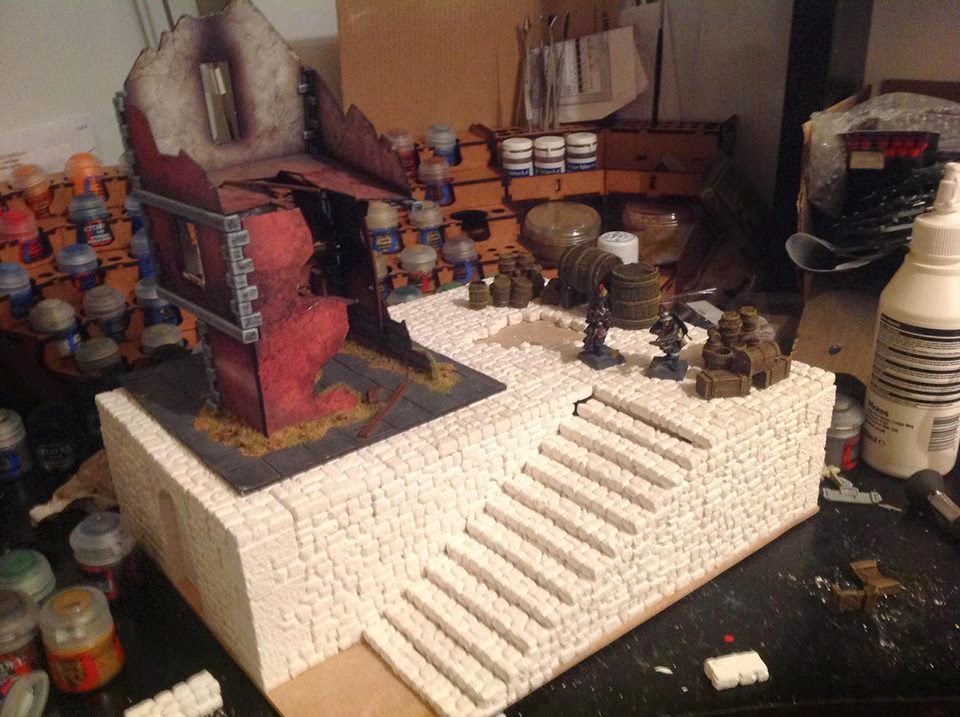 Hobby - Mordheim Board and Terrain Part 3 - Bloody Dice