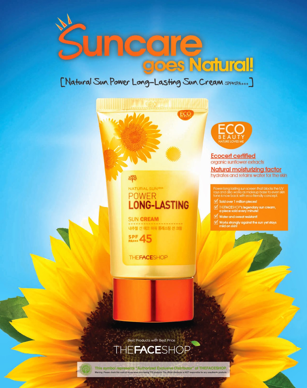 TheFaceShop Natural Sun Eco Power Long Lasting Cream [Review] - Celine ...