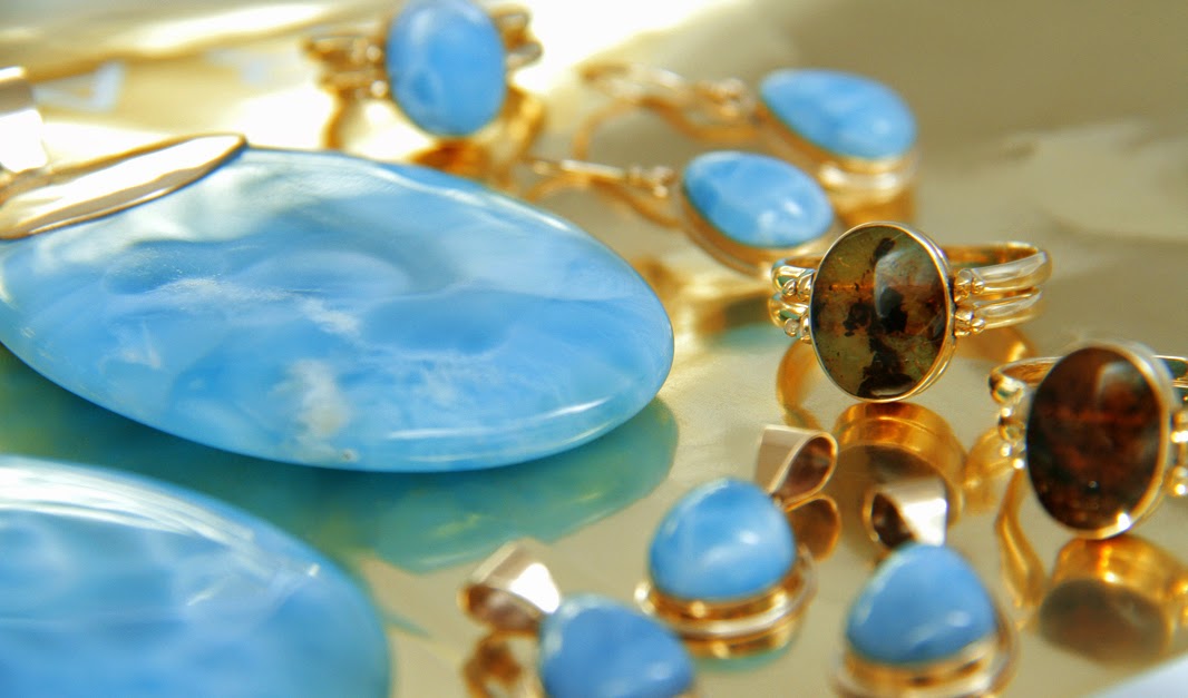 Larimar Jewelry and Crafts: We finally made it with 14K Gold