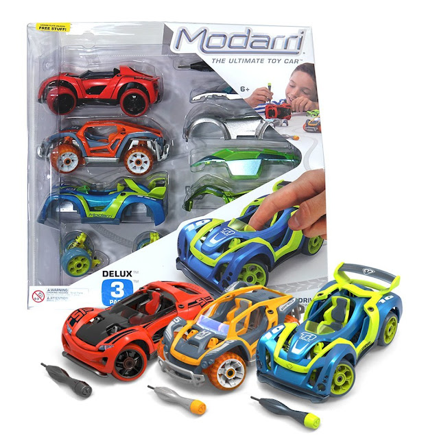 The Traveling Sisterhood: Huge Modarri Deluxe Race Cars Toy Giveaway!