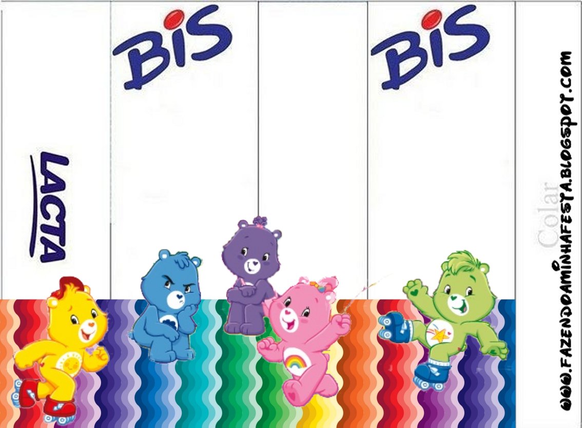 Care Bears with Rainbow :Free Printable Candy Bar Labels. - Oh My ...