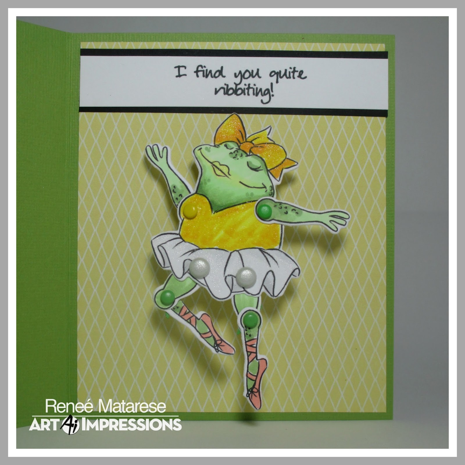 Art Impressions Blog: I find you quite ribbiting! by Reneé Matarese